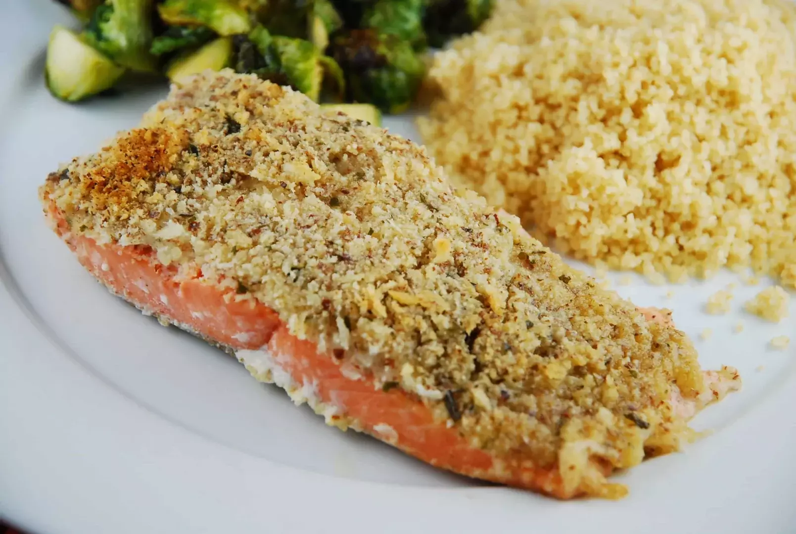 Almond Breaded Salmon Recipe - 7 Points | LaaLoosh