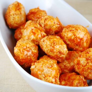 Buffalo Chicken Meatballs Recipe | LaaLoosh
