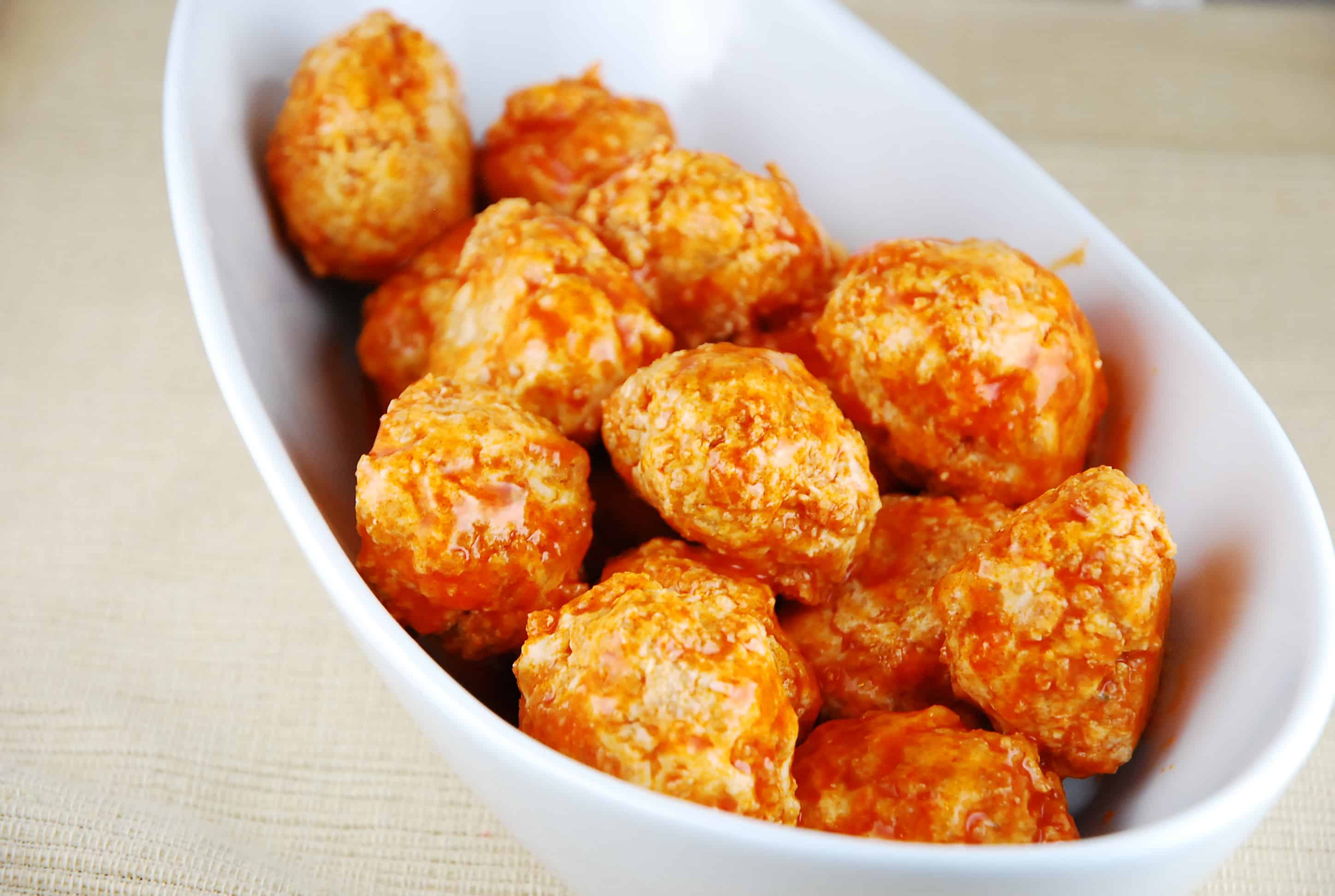 Buffalo Chicken Meatballs Recipe | LaaLoosh