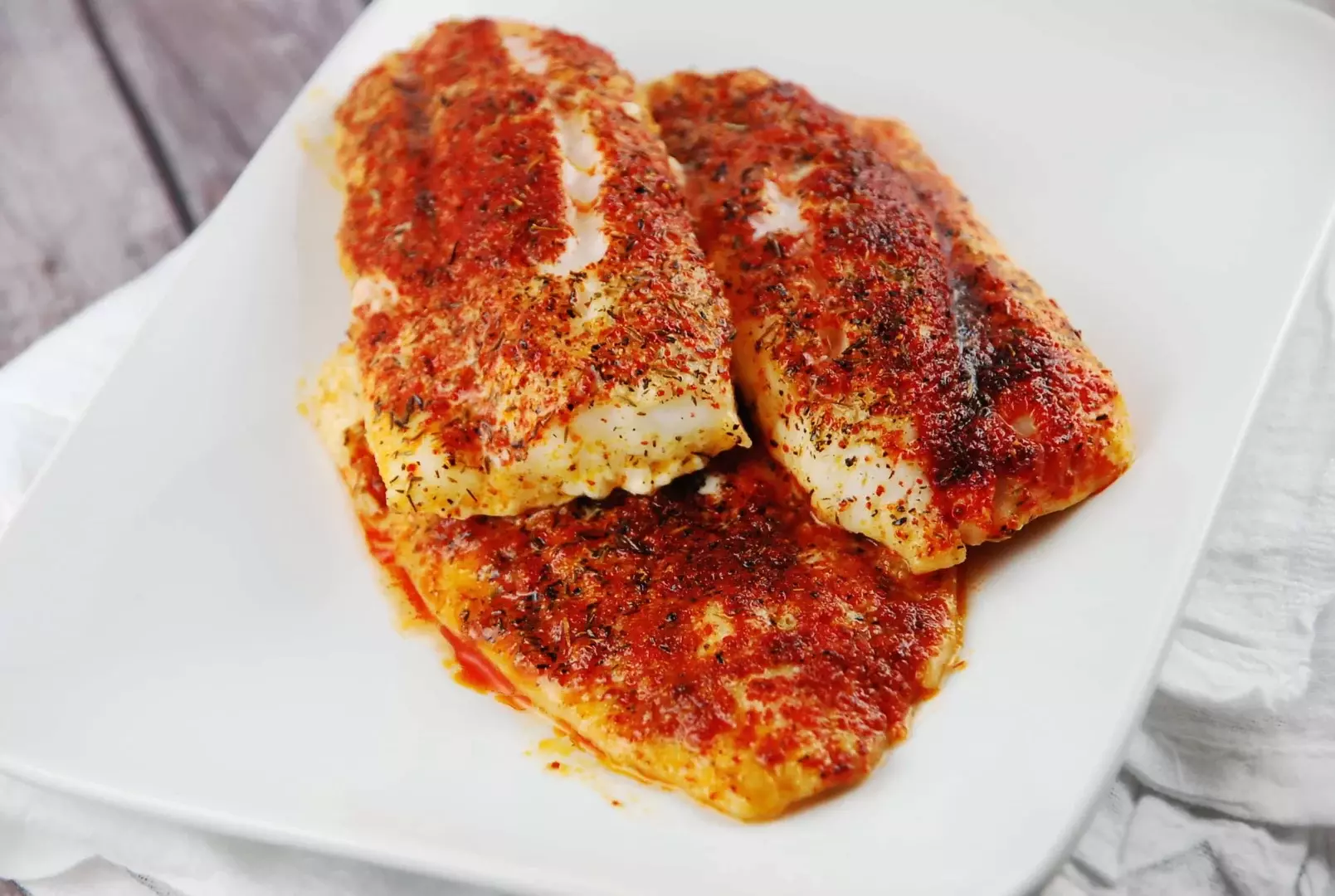 Spiced Oven Roasted Cod - 3 Points | LaaLoosh