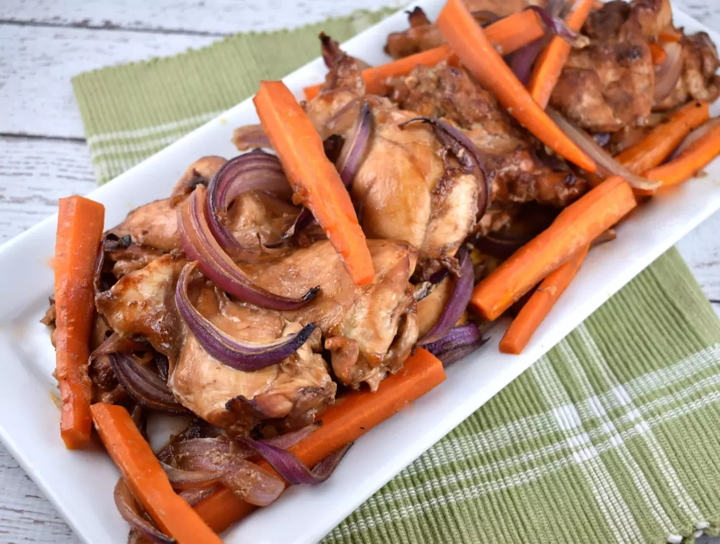 Balsamic Roasted Chicken And Vegetables Recipe | LaaLoosh