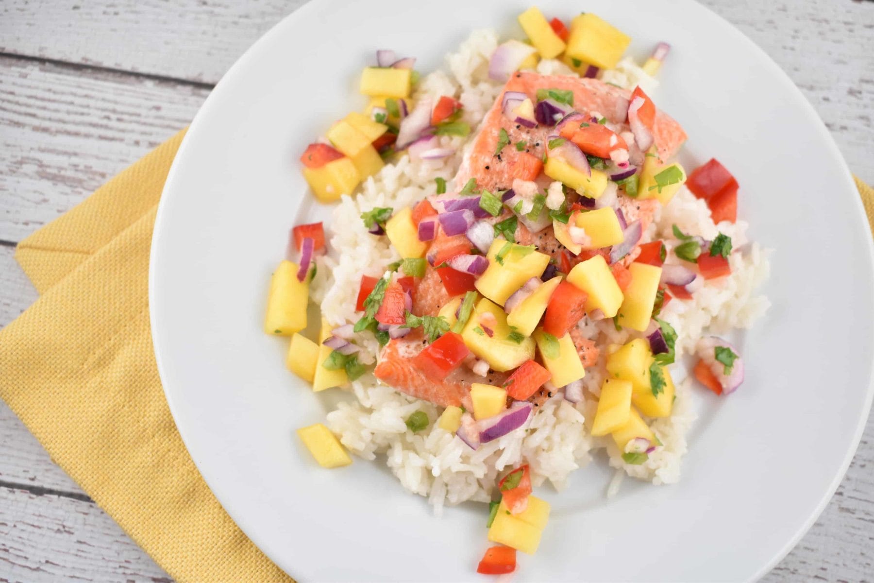 Roasted Lime Salmon With Mango Salsa Recipe | LaaLoosh