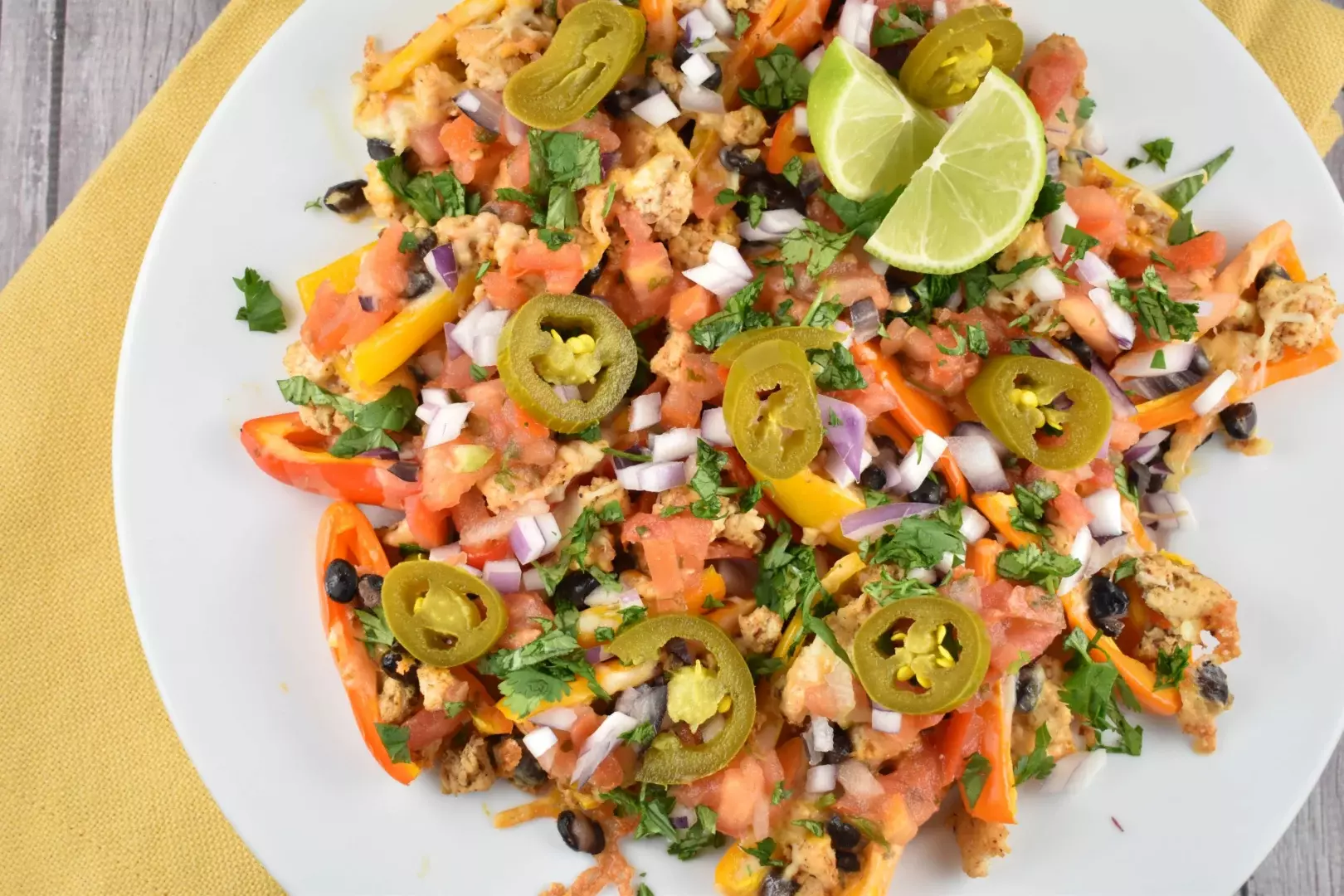 Mini Bell Pepper Nachos Recipe | LaaLoosh