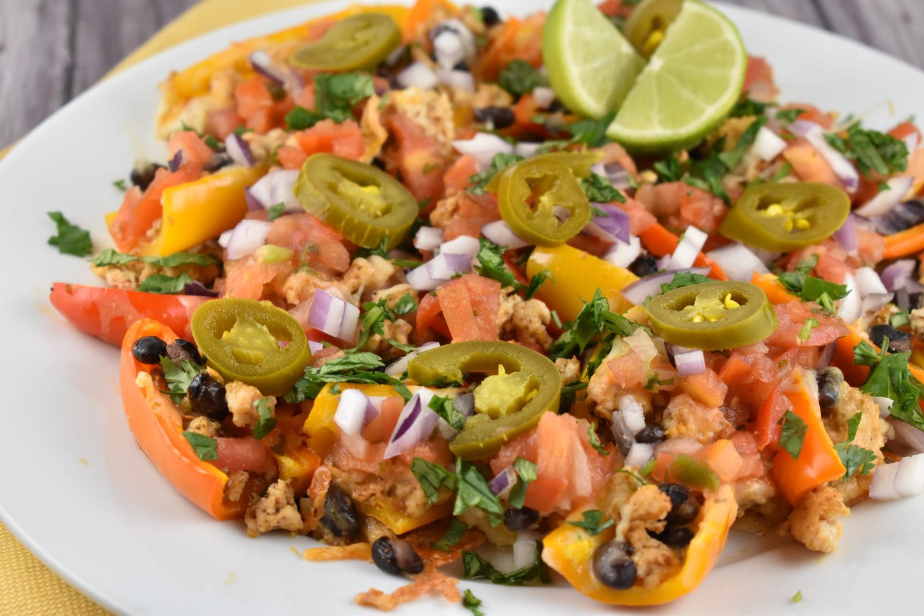 Mini Bell Pepper Nachos Recipe - 3 Points | LaaLoosh